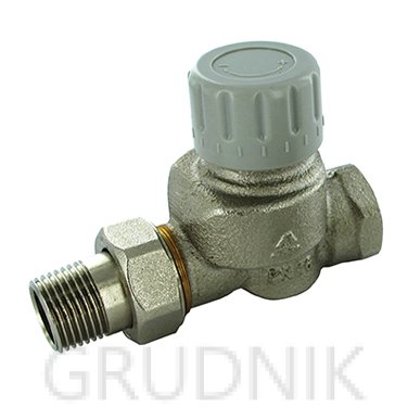 Zawór termostatyczny dużego przepływu, prosty, M30 Kv 1,2 - 1/2" Kvs 3 ...