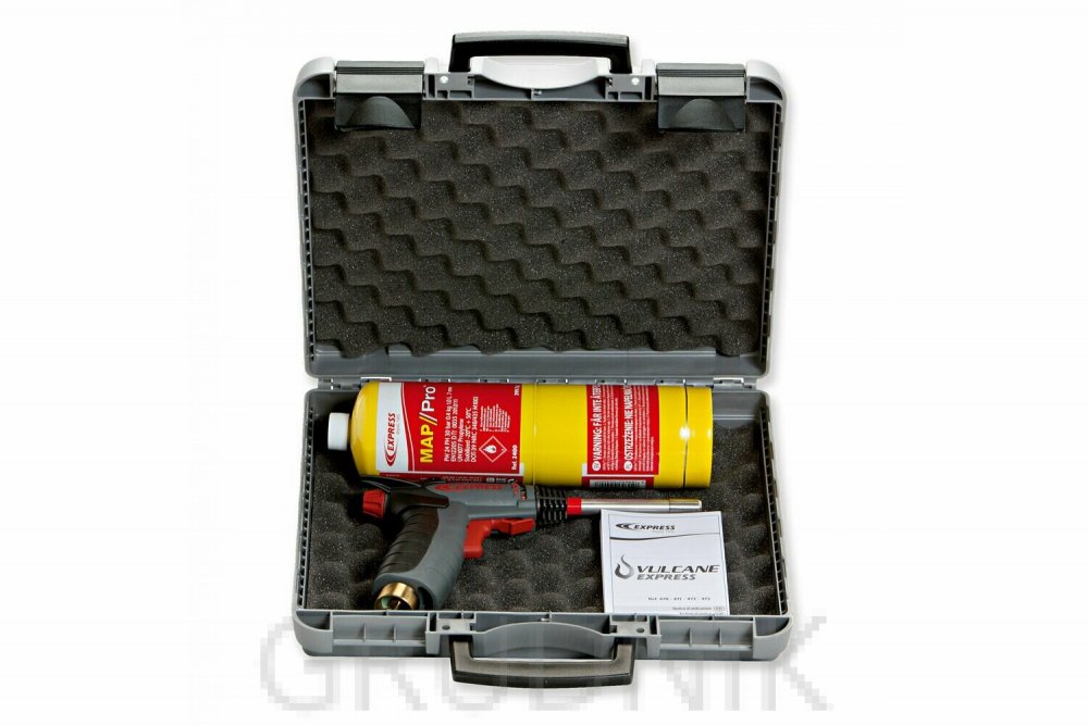 Zestaw: Palnik Express Vulcane (MAP) + butla z gazem 400g w skrzynce ...