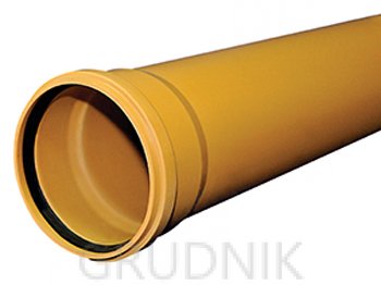 Rura PVC-U ze ścianką litą 200x5.9 3m SN 8 klasa S SDR 34 Wavin 3044027 ...